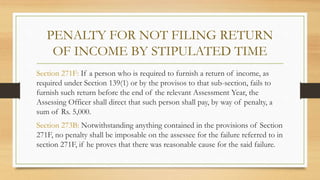 Income tax return | PPTX
