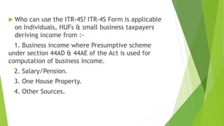 Income tax return filling | PPTX