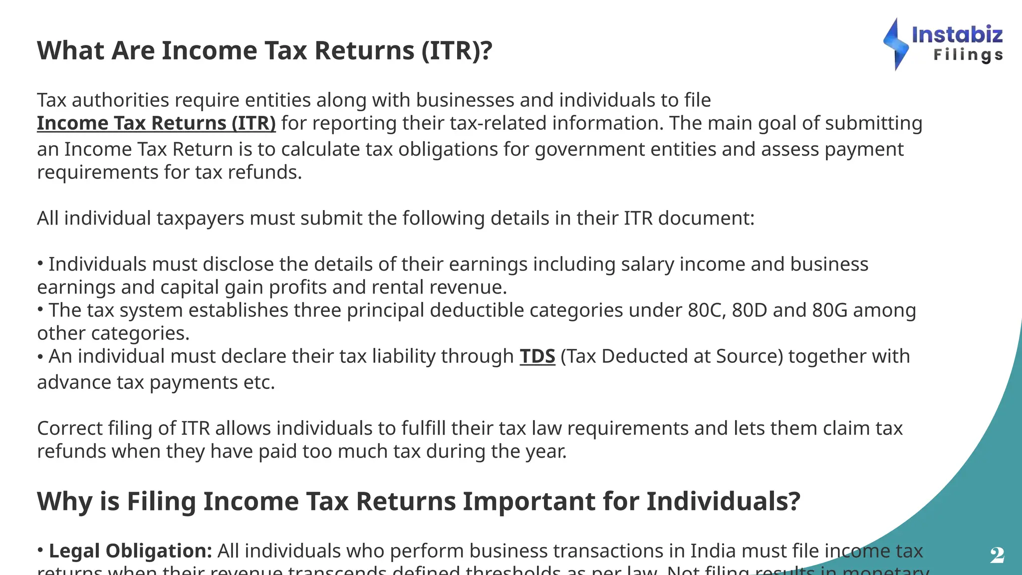 Easy Guide to Individual Income Tax Returns | PPTX