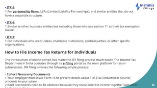 Easy Guide to Individual Income Tax Returns | PPTX