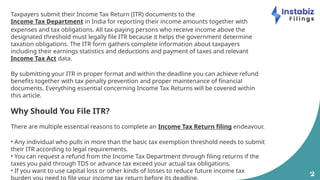 Easy Guide to Filing Income Tax Returns (ITR) | PPTX