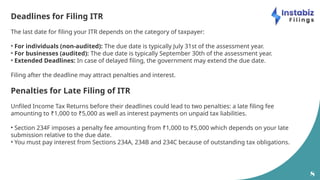 Easy Guide to Filing Income Tax Returns (ITR) | PPTX