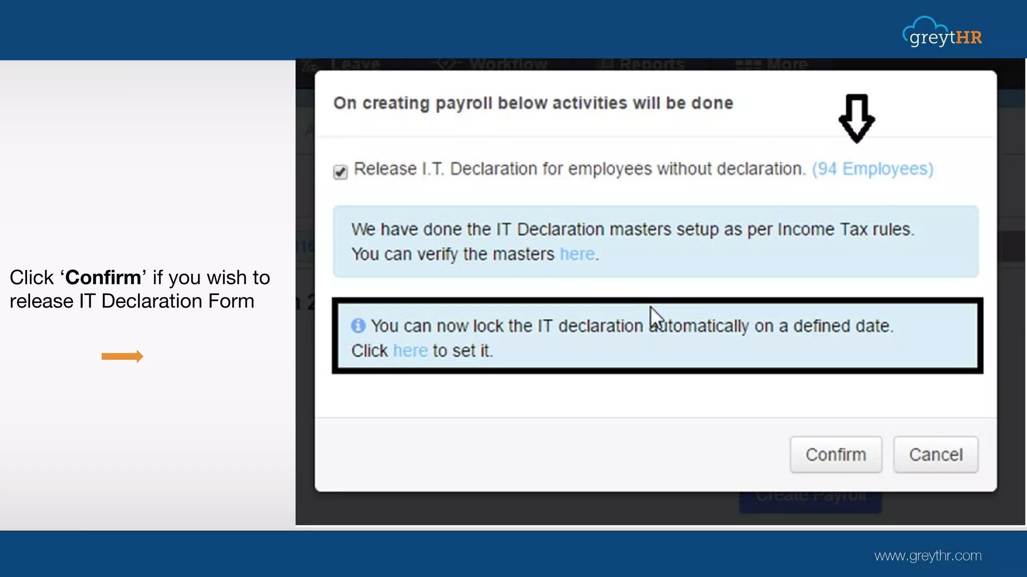 Income Tax (Savings) Declaration using greytHR | PDF