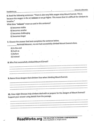 Incoming 4th grade students | PDF