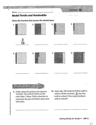 Incoming 4th grade students | PDF
