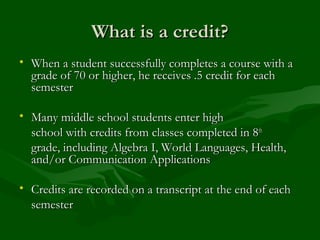 Incoming 9th grade presentation ppt2013 | PPT