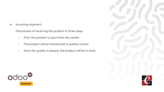 Incoming and Outgoing Shipments in 3 STEPS Using Odoo 17 | PPT