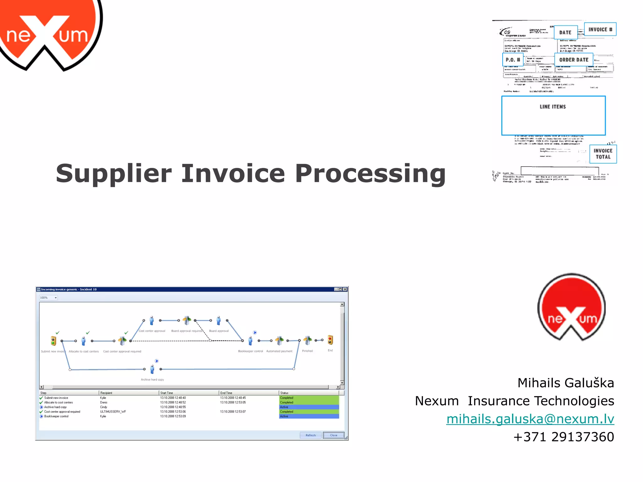 Invoice Handling on BPM platform | PPT