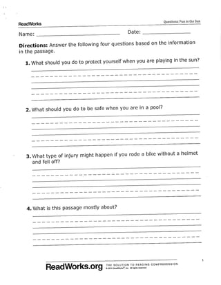 Incoming third grade students | PDF