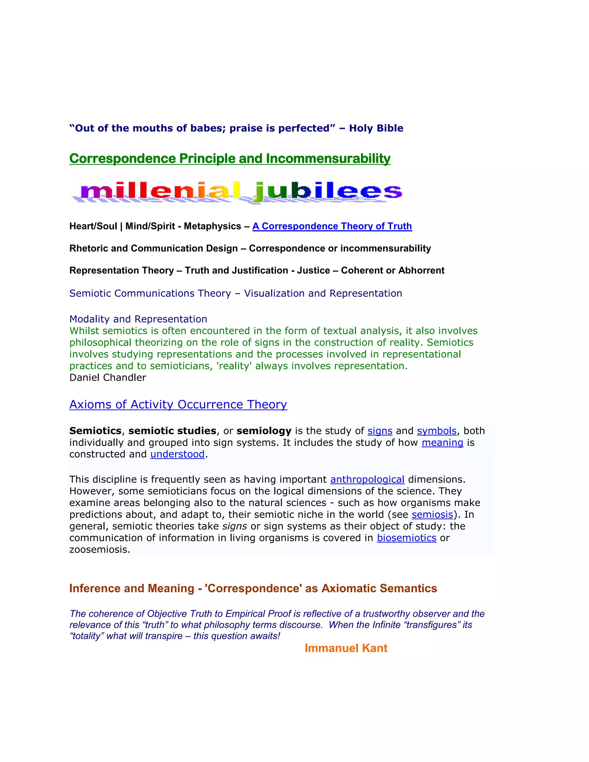 Incommensurability and Semiotic Representation | PDF