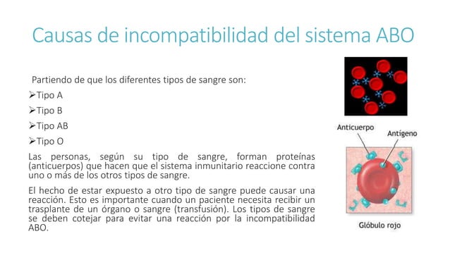 Incompatibilidad del sistema abo | PPTX