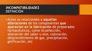 Incompatibilidades 15 | PPTX