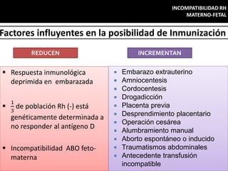 Incompatibilidad rh materno fetal | PDF