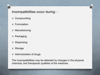 Incompatibilities in prescription, prescription Incompatibilities ...