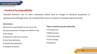 Incompatibilities in prescriptions | PPSX