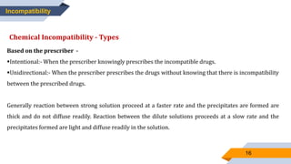 Incompatibilities in prescriptions | PPSX