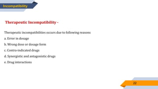 Incompatibilities in prescriptions | PPT