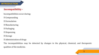 Incompatibilities in prescriptions | PPSX