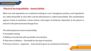 Incompatibilities in prescriptions | PPSX