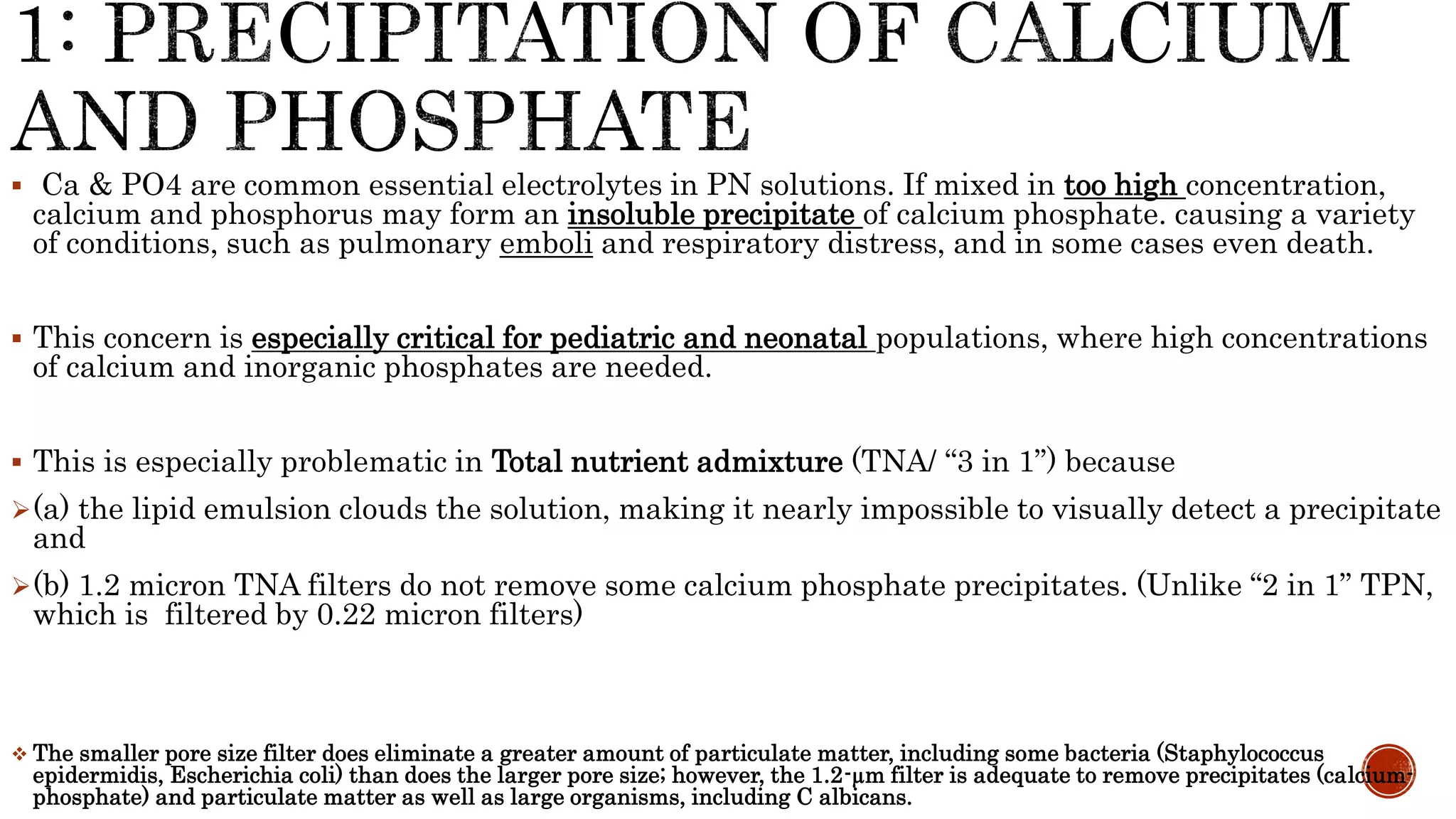 Incompatibilities of tpn & iv admixures | PPTX