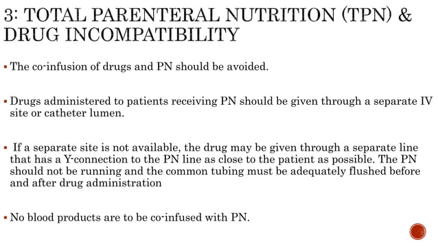 Incompatibilities of tpn & iv admixures | PPTX | Pharmaceutical Drugs ...