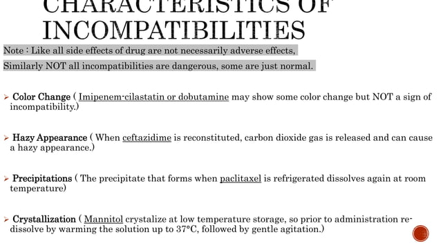 Incompatibilities of tpn & iv admixures | PPTX | Pharmaceutical Drugs ...