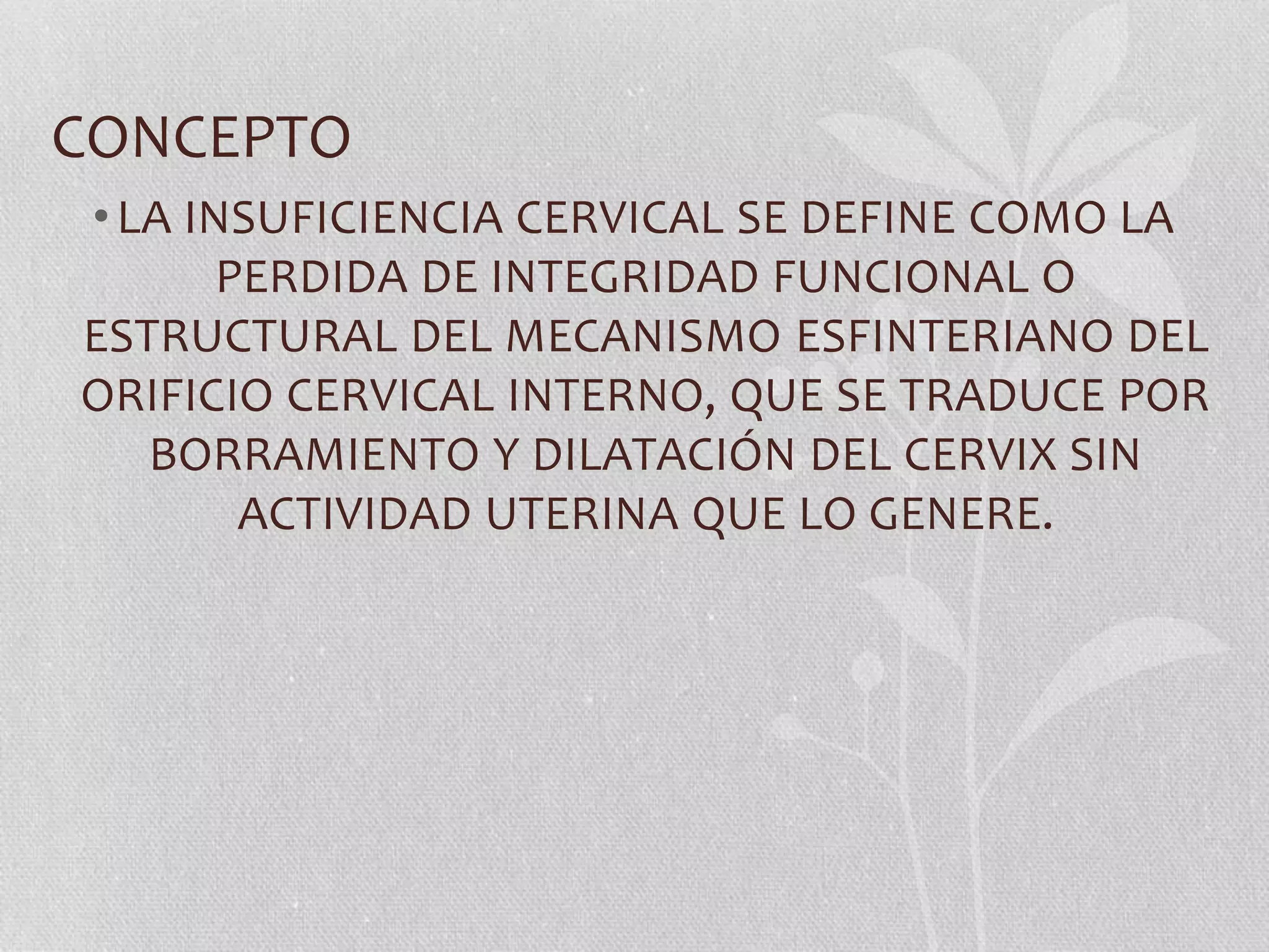 Incompetencia Cervical | PPT