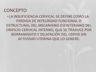 Incompetencia Cervical | PPTX