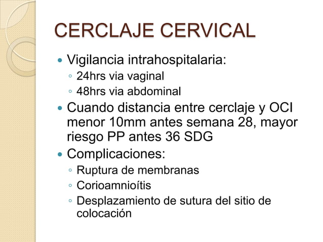 Incompetencia itsmico cervical | PPTX