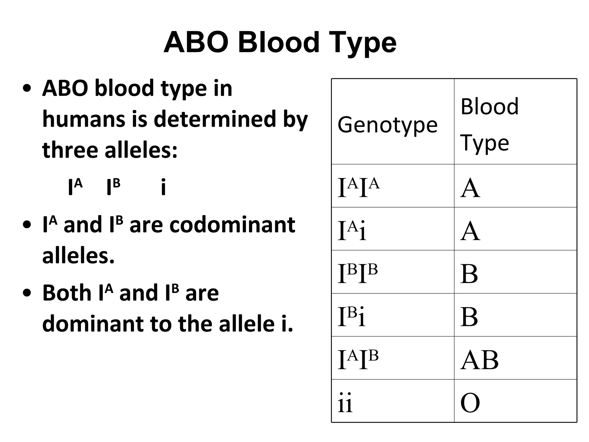 Incomplete codominance multiple_alleles | PPT