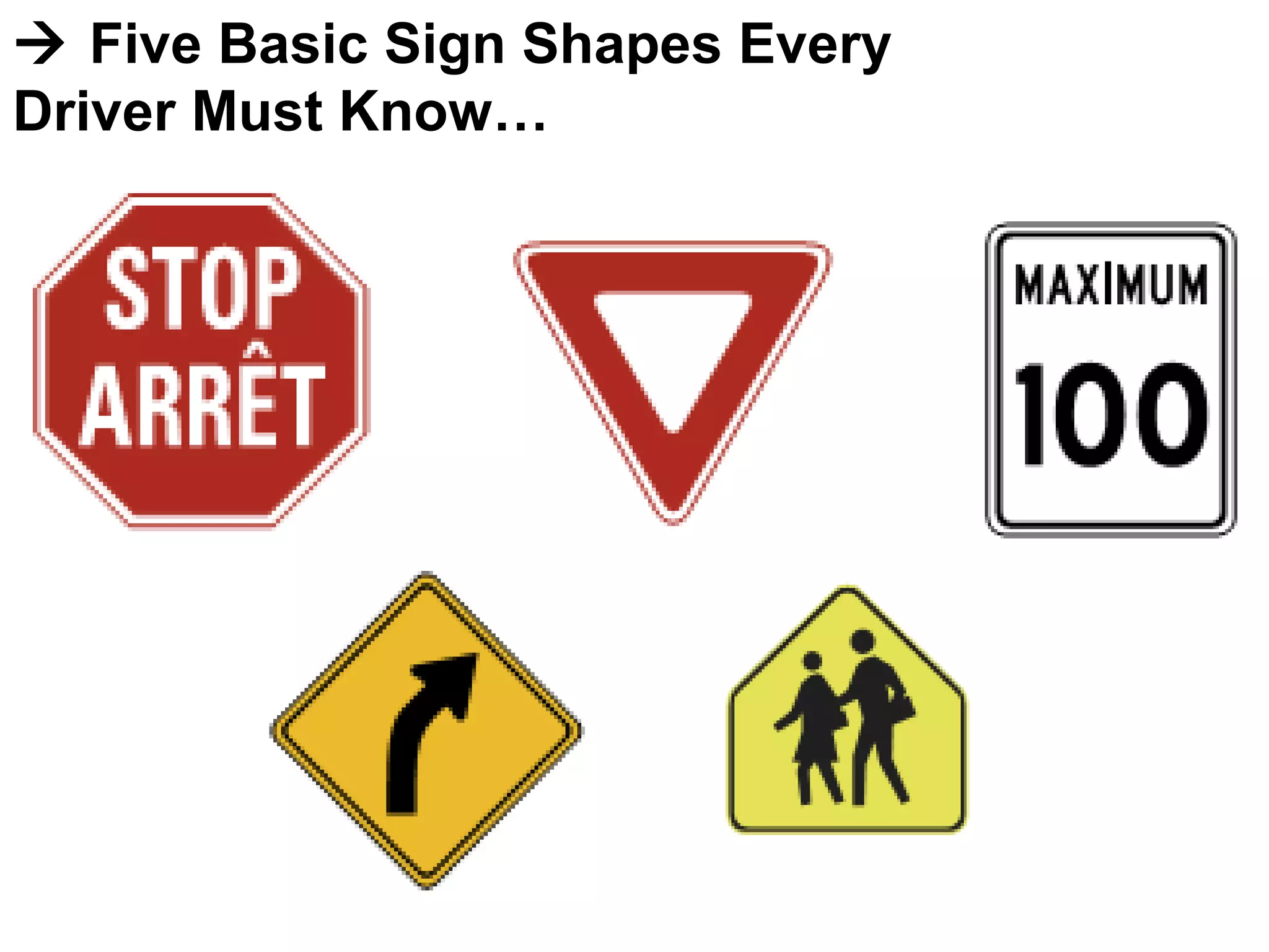 traffic signs vocabulary esl | PPT