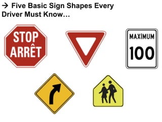 traffic signs vocabulary esl | PPT
