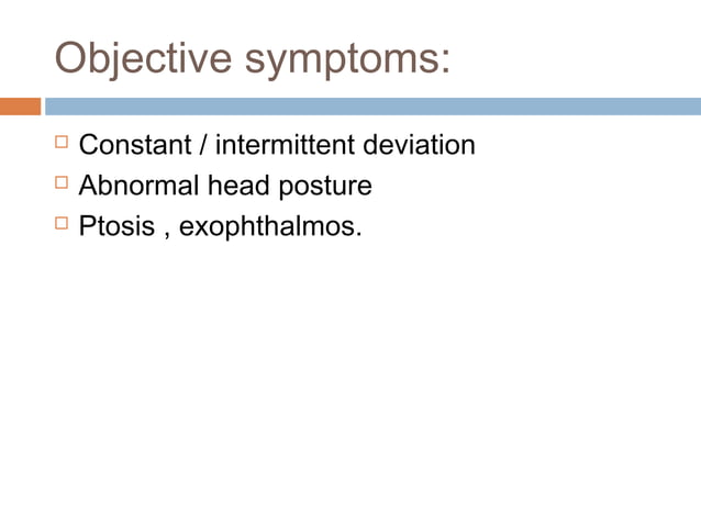 Inconcomitant strabismus types and different tests | PPT