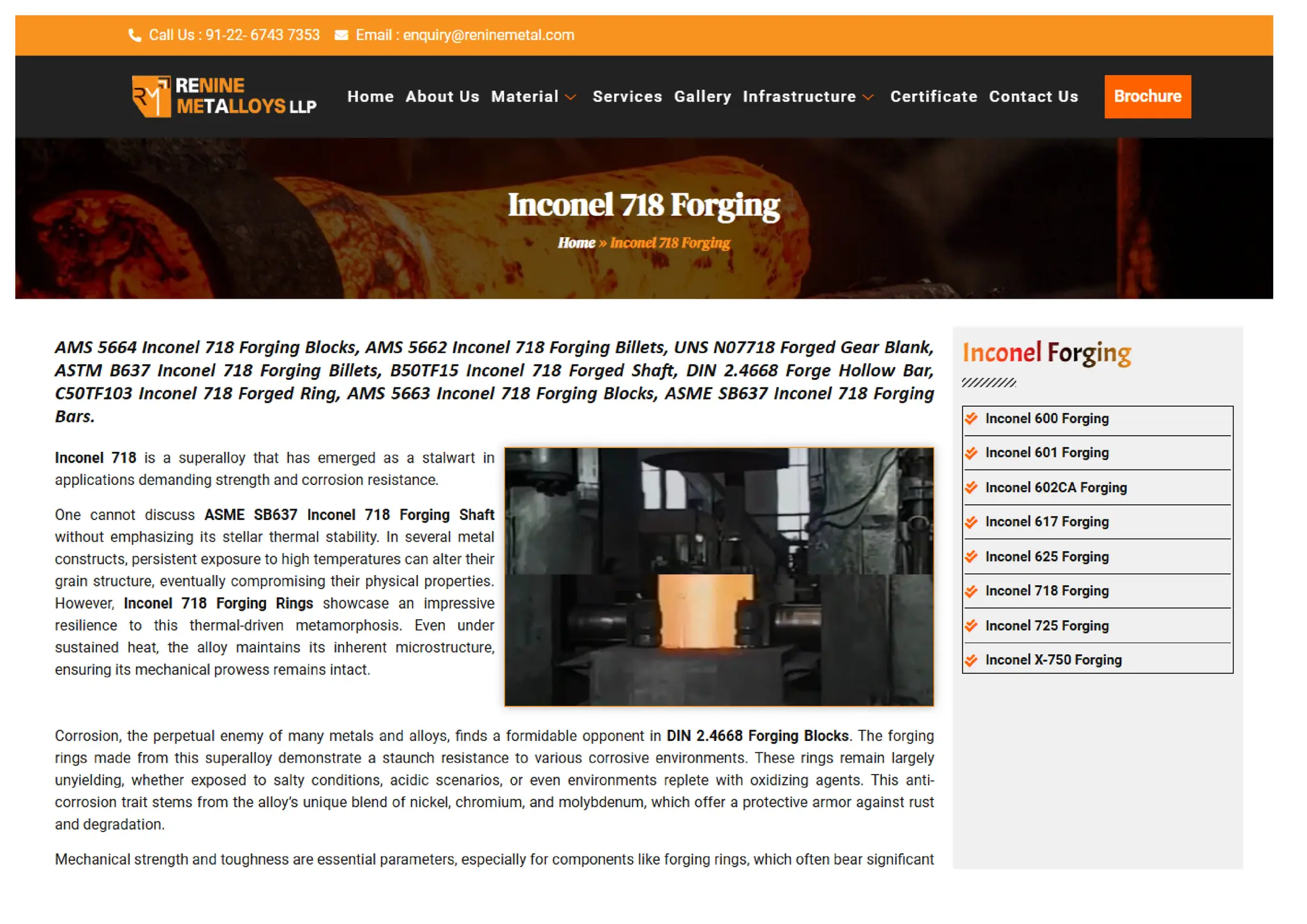 Inconel 718 Forging | Alloy 718 Forging Supplier- Renine Metalloys | PPT