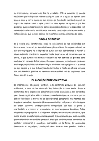 Inconsciente personal | DOCX