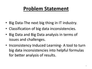 Inconsistencies in big data | PPTX
