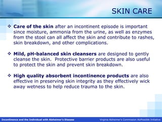 Incontinence and the individual with AD | PPT