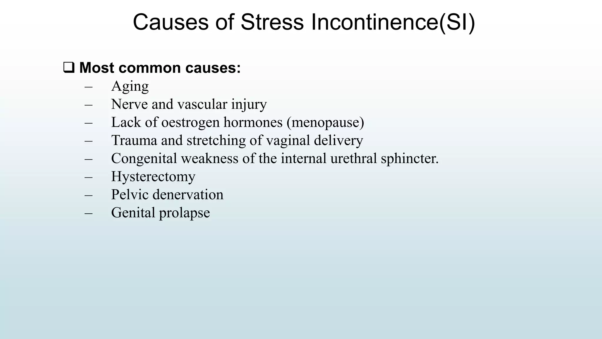 Incontinence | PPTX