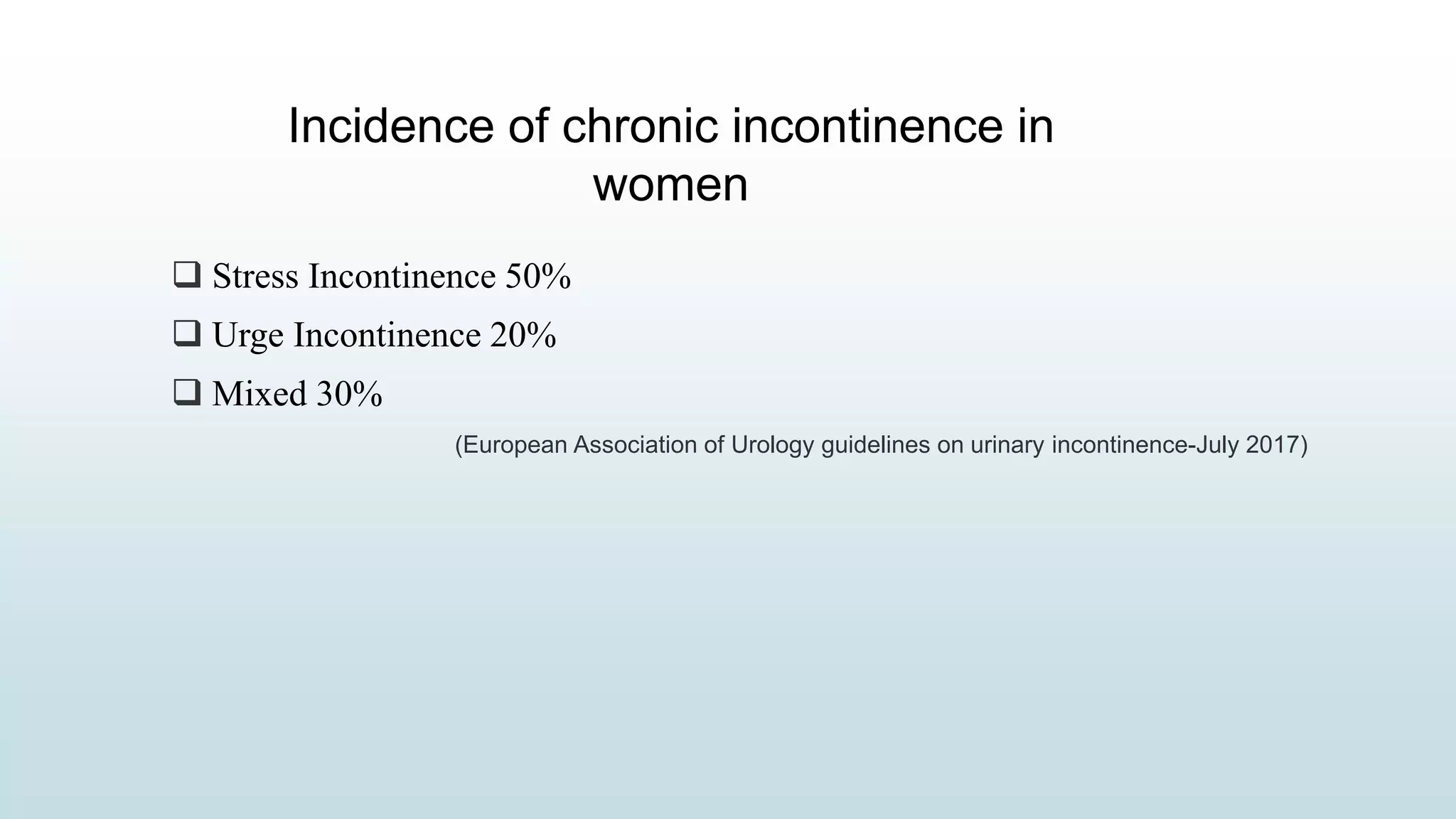 Incontinence | PPTX
