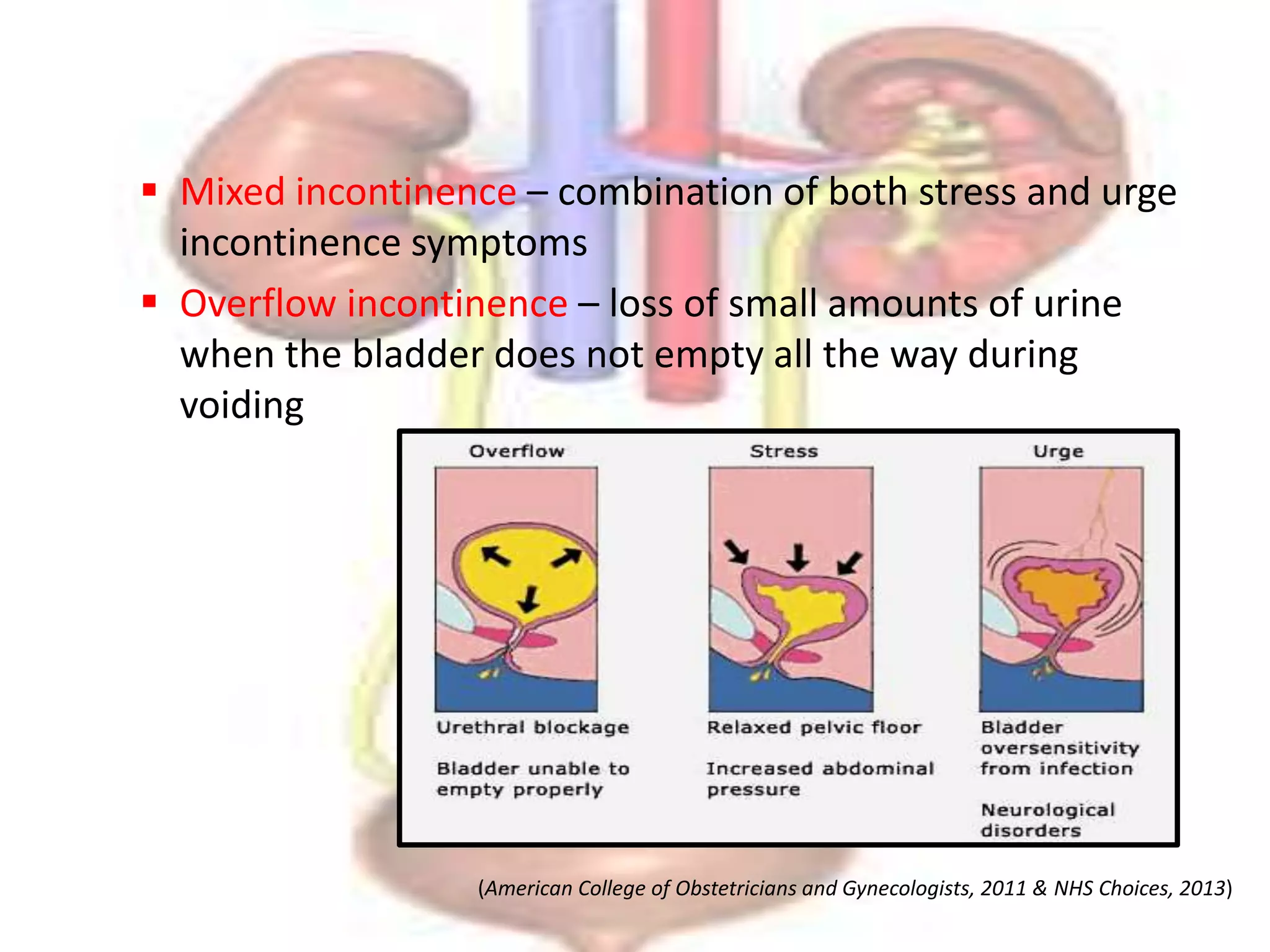 Incontinence bowel and bladder | PPTX