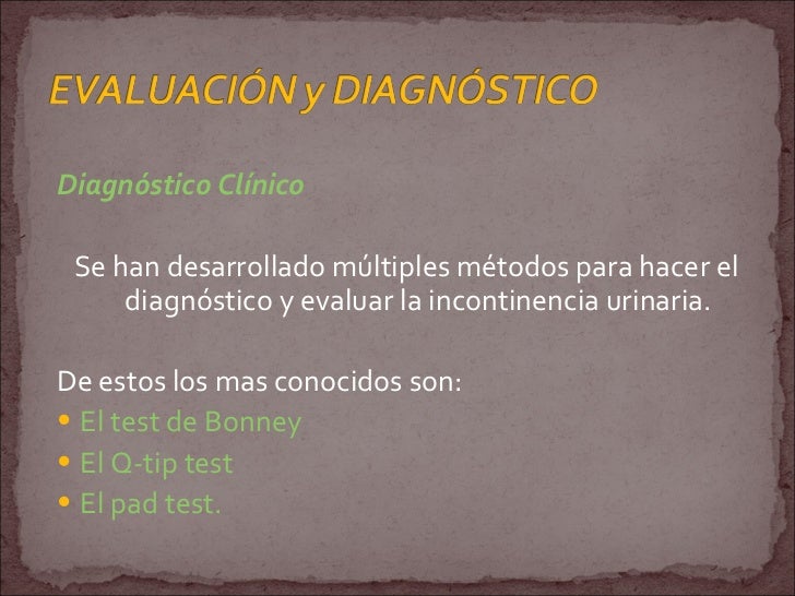 Incontinencia urinaria