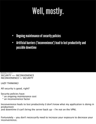 Inconvenience, not security | PDF | Cloud Computing | Internet