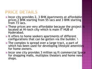 Incor one city | PPTX | Industrial Property | Real Estate