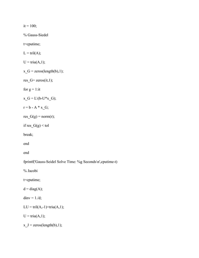Incorporate the SOR method in the multigridTest-m and apply the multig.pdf