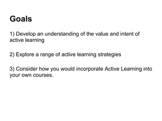 Incorporating activelearningintoyourclassroom | PPT