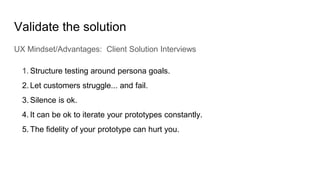 Incorporating a UX Mindset Early in Product Development | PPT