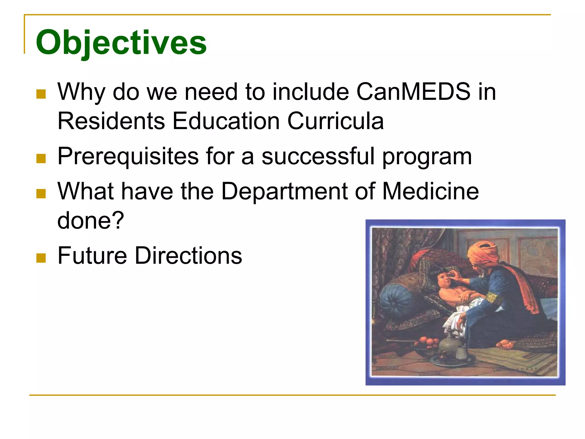 Incorporating CanMEDS in Residency Training Final 1 | PPTX