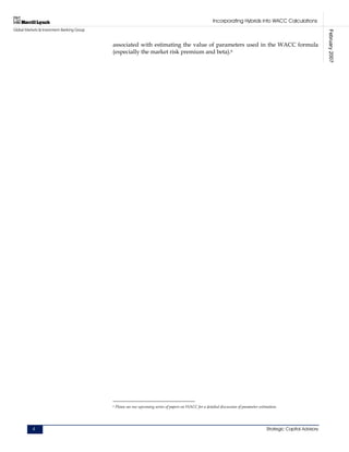 Incorporating Hybrids into WACC Calculations - Feb 2007 | PDF