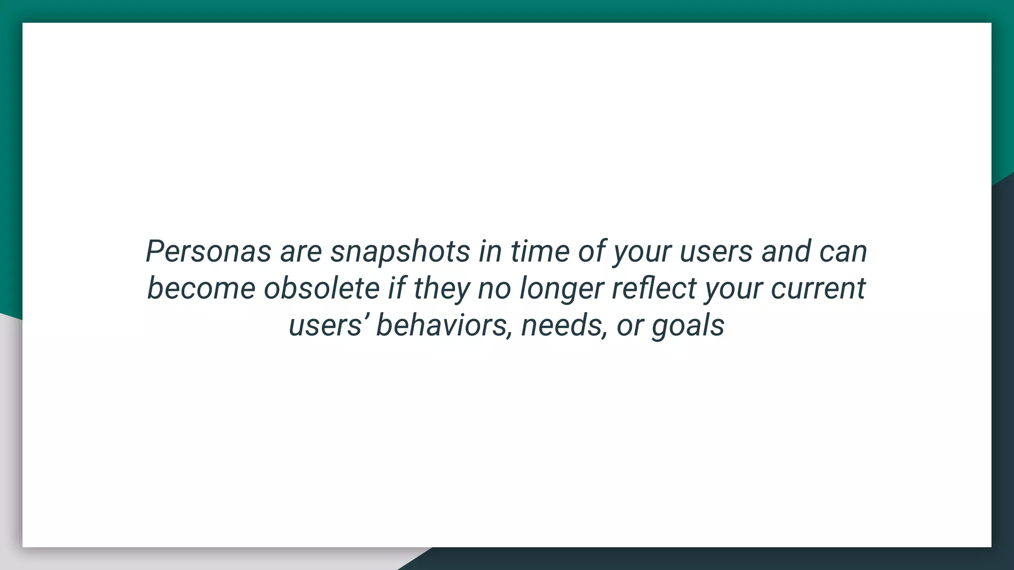 Incorporating user personas in software engineering and design ...