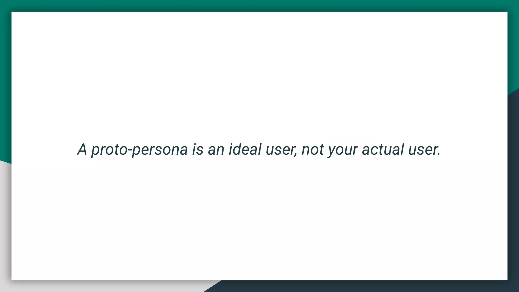 Incorporating user personas in software engineering and design ...